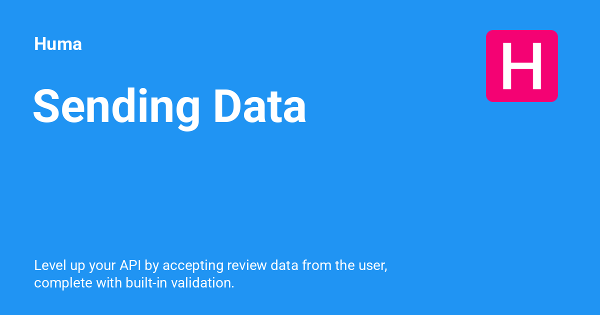 Sending Data - Huma